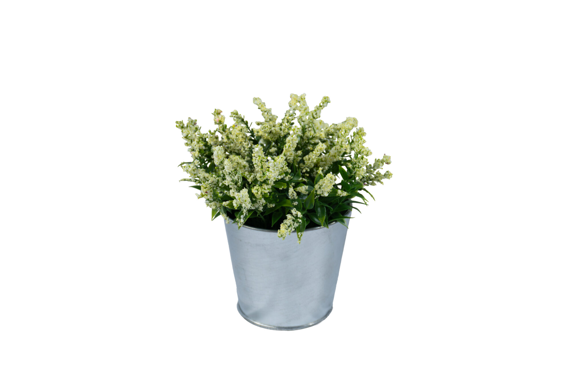 Maceta Artificial con Flor Erica Blanca | Jardin Artificial